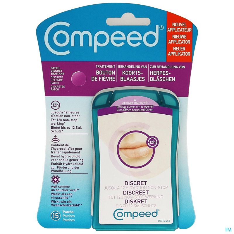 Compeed Patch Bouton de Fièvre avec Applicateur 15 Patches